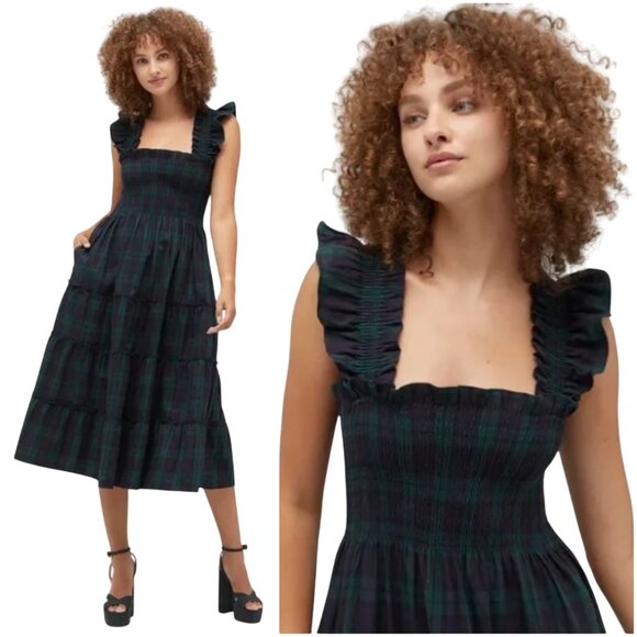 Hill House | Dresses | Hill House The Ellie Nap Dress In Blackwatch Plaid Tartan M Medium ...